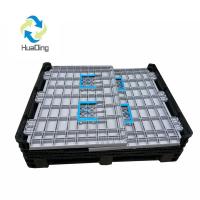 China Blue HUADING Plastic Pallet Bin Rack Box for Cargo Storage Equipment Crate Static Load 4T for sale