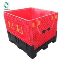 China Collapsible Pallet Container 1200*1000*1000 for Furniture Storage Heavy Duty Plastic Box for sale