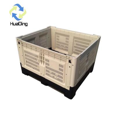 China HUADING Large Plastic Pallet Container with Collapsible Design and 4000KG Static Load for sale