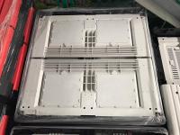 China Black Bottom and Gray Body Plastic Pallet Box for Cargo Storage Equipment Injection Molded for sale
