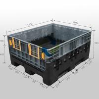 China Customizable Foldable Storage Container Static Load 4T Labeling Options on Request for sale