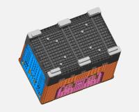 China Foldable Plastic Storage Container Stackable Pallet Storage Bin Box Other Color Black for sale