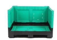 China Convenient Folding Plastic Pallet Box Bin for Fruit and Vegetable Industrial Furniture for sale