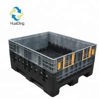 China Collapsible Plastic Mesh Pallet Box from HUADING Heavy Duty Design 4T Static Load for sale