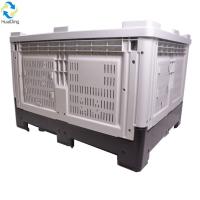 China Logistics Storage Box Euro Size Box Foldable Collapsible Stackable Heavy Duty Plastic for sale