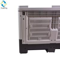 China Logistics Storage Box Euro Size Box Foldable Collapsible Stackable Heavy Duty Plastic for sale