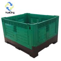 China HUADING Plastic Pallet Box Collapsible Container L1200*W1000*H760 mm for Industrial for sale