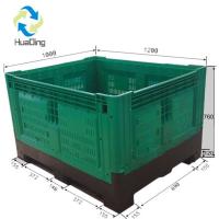 China HUADING Plastic Pallet Box Collapsible Container L1200*W1000*H760 mm for Industrial for sale
