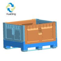 China HUADING Plastic Pallet Box Collapsible Container L1200*W1000*H760 mm for Industrial for sale