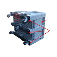China 4000KG Static Load Heavy Duty Storage Plastic Pallet Box with Embossing Performance for sale