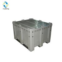 China 4000KG Static Load Heavy Duty Storage Plastic Pallet Box with Embossing Performance for sale