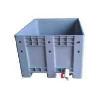 China 4000KG Static Load Heavy Duty Storage Plastic Pallet Box with Embossing Performance for sale