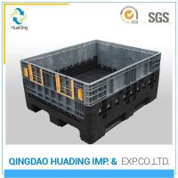 China HUADING Big Bulk Collapsible Plastic Containers 1200*1000*590mm External Specification for sale