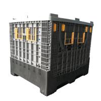 China Heavy Duty 4 Way Entry HDPE Material Plastic Pallet Box for Auto Parts Transportation for sale