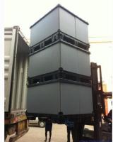 China Auto Packaging Plastic Hopper Transport Storage Pallet Box with Hinged Lids in Blue for sale