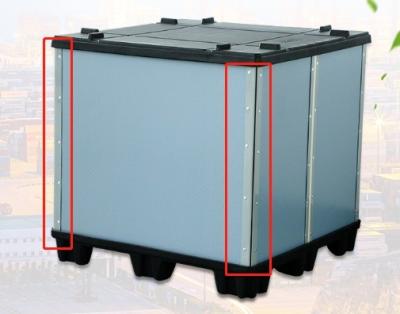 China Collapsible Pallet Box for Car Parts Packaging Grey or Blue Colour Options Recyclable for sale