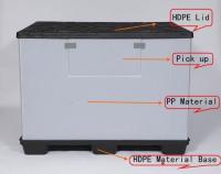 China Collapsible Pallet Box for Car Parts Packaging Grey or Blue Colour Options Recyclable for sale