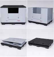 China Collapsible Pallet Box for Car Parts Packaging Grey or Blue Colour Options Recyclable for sale
