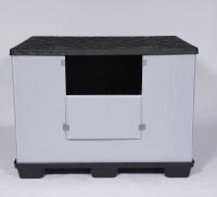 China Collapsible Pallet Box for Car Parts Packaging Grey or Blue Colour Options Recyclable for sale