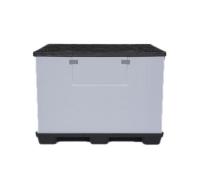 China Collapsible Automotive Battery Plastic Pallet Box for Stackable Storage and Transport for sale