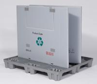 China Dynamic Load 1500 kg Collapsible Plastic Coaming Board Crate for Automotive Industry for sale