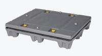 China Dynamic Load 1500 kg Collapsible Plastic Coaming Board Crate for Automotive Industry for sale