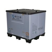 China Automotive Parts Packaging Heavy Duty Foldable Coaming Box with Pallet and Custom Design for sale