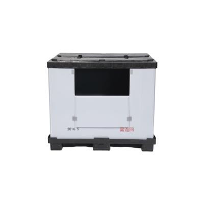 China Collapsible Advantage Customizable HDPE Foldable Storage Plastic Pallet Box for Auto Parts for sale