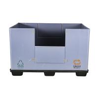China Recyclable Corrugated Sleeves Foldable Plastic Pallet Container with Long Service Life for sale