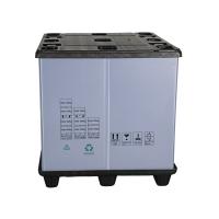 China Auto Parts Plastic Pallet Box with 4T Static Load and 1.2T Dynamic Load 1200x1000mm for sale