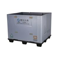 China Custom Logo Auto Parts Honeycomb Pallet Box with Folded Height of 205mm and Discount for sale