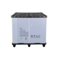 China Custom Logo Auto Parts Honeycomb Pallet Box with Folded Height of 205mm and Discount for sale