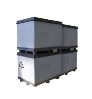 China HDPE Material M Type Folding Customized Automotive Boxes Packaging Plastic Pallet Box for sale