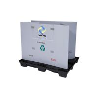 China Customizable Solid HDPE Plastic Collapsible Pallet Pack Box for Auto Parts Heavy Duty for sale