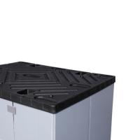 China Customizable Solid HDPE Plastic Collapsible Pallet Pack Box for Auto Parts Heavy Duty for sale