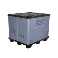 China HUADING Vehicle Packaging Solid Pallet Box HDPE PP Material for Auto Parts Storage for sale