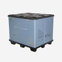 China Twin-Sheet Plastic Sleeve Boxes HUADING 1200*1000 Hump Safety Stop Type with HDPE PP for sale