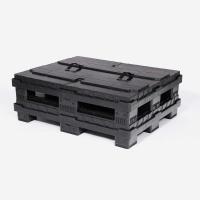 China Twin-Sheet Plastic Sleeve Boxes HUADING 1200*1000 Hump Safety Stop Type with HDPE PP for sale