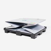 China Twin-Sheet Plastic Sleeve Boxes HUADING 1200*1000 Hump Safety Stop Type with HDPE PP for sale