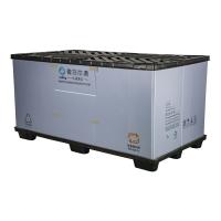 China Large OEM Turnover Vehicle Packaging Heavy Duty Plastic Pallet Box with Logo Design for sale