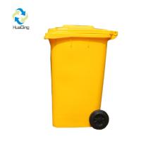 China Outdoor Skip Bins 120L Plastic Trash Can with Rubber Wheel L570*W482*H950 All-Season for sale