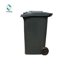 China Outdoor Skip Bins 120L Plastic Trash Can with Rubber Wheel L570*W482*H950 All-Season for sale