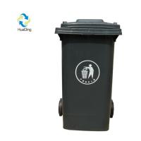 China Outdoor Skip Bins 120L Plastic Trash Can with Rubber Wheel L570*W482*H950 All-Season for sale
