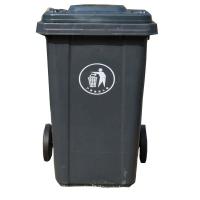 China Outdoor Hospital Recycling Trash Can with Wheels in Blue Color 240L Capacity for sale