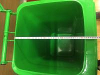 China Convenient Induction Type Recycling Waste Bin with 2 Wheels and Labeling Options for sale