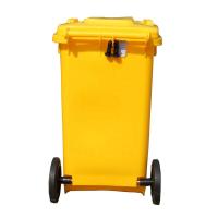 China Racking HUADING Recycling Plastic Garbage Waste Bin Dustbin with 2 Wheels for sale