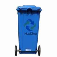 China 240L Plastic Garbage Containers with Wheels Standing Structure 10.6KG for sale