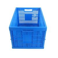 China Gray Mesh Plastic Folding Crate The Perfect Solution for Industrial Storage and Transport for sale