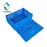 China Foldable Antislip Plastic Crates Perfect for Storing and Transporting Produce for sale