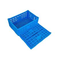China Foldable Antislip Plastic Crates Perfect for Storing and Transporting Produce for sale